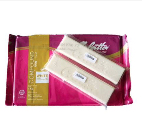 [1batang] Colatta White Chocolate Compound 200gr (dari kemasan 1kg ...