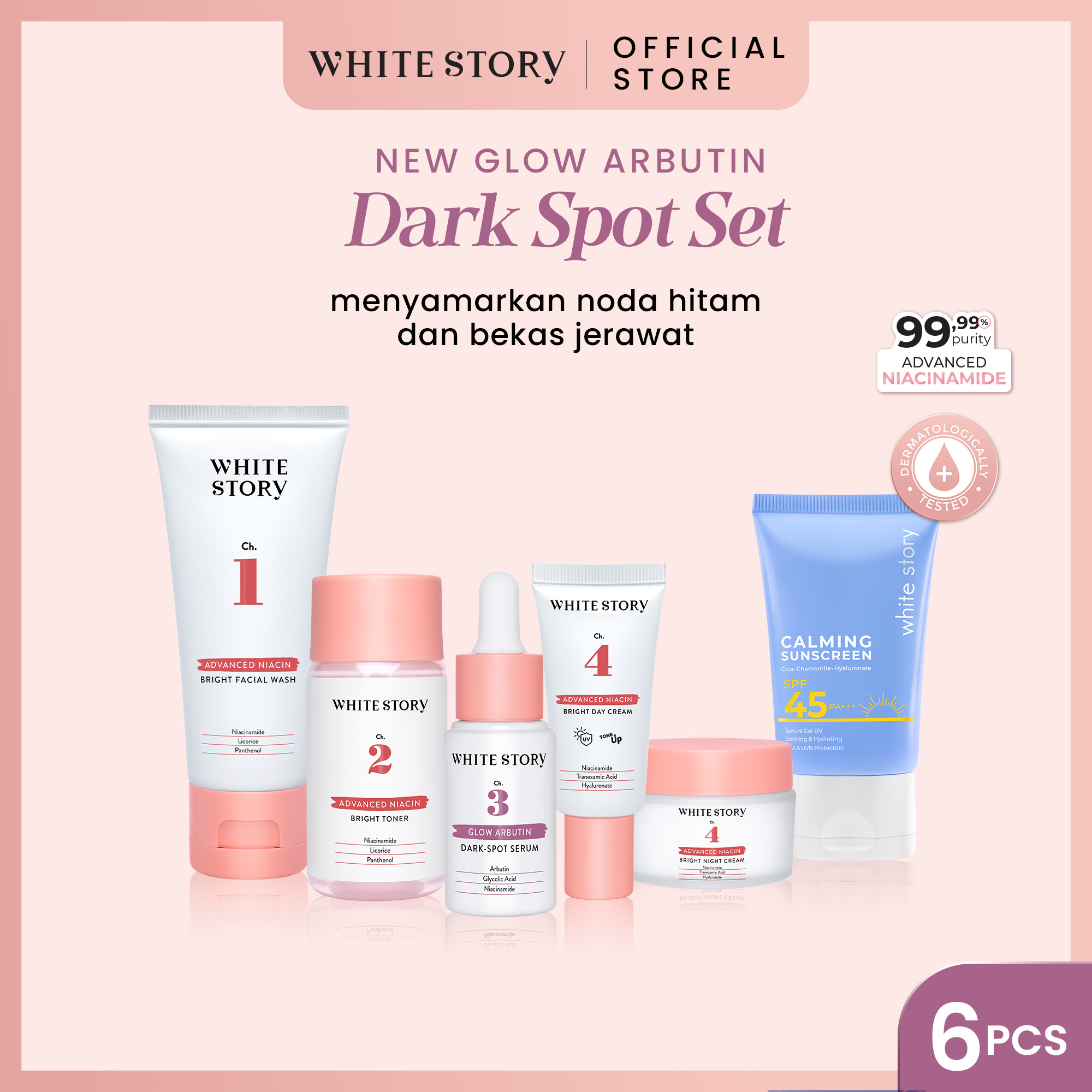 White Story New Advanced Niacinamide Brightening Set - Paket Wajah ...