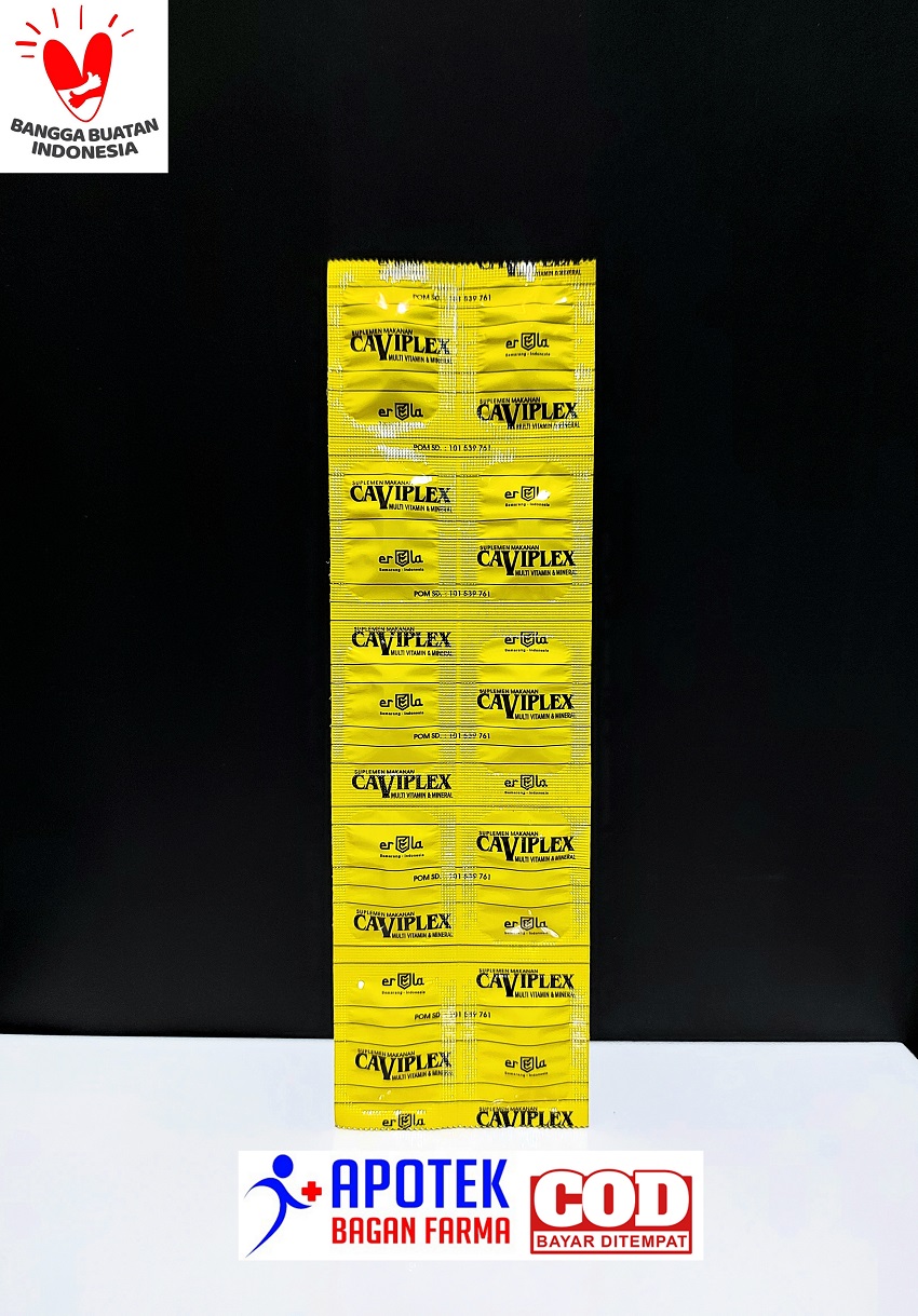 VITAMIN CAVIPLEX ( 1 STRIP ISI 10 TABLET) MULTIVITAMIN DAN MINERAL ...