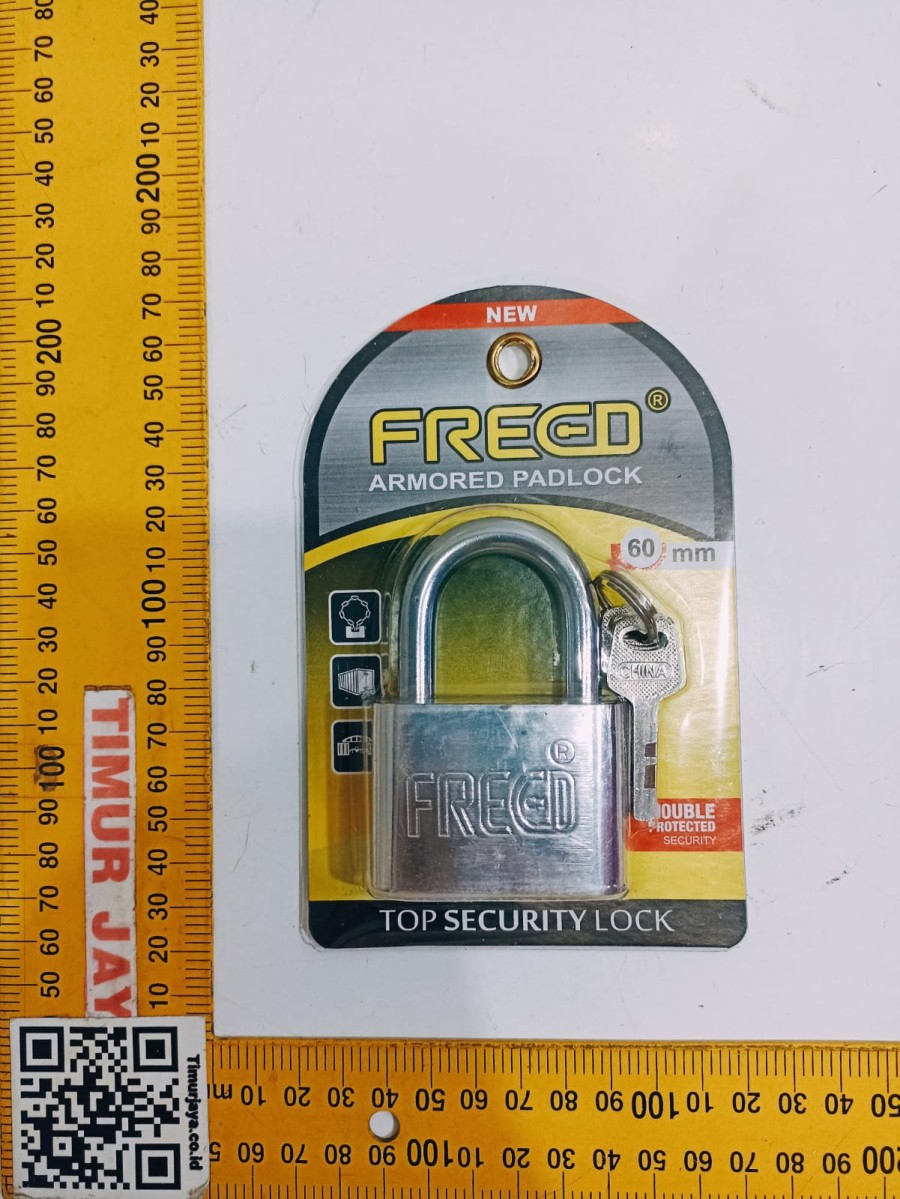 Gembok Nekel PENDEK FREED 60 mm Rumah Industri Padlock Pagar Rantai ...
