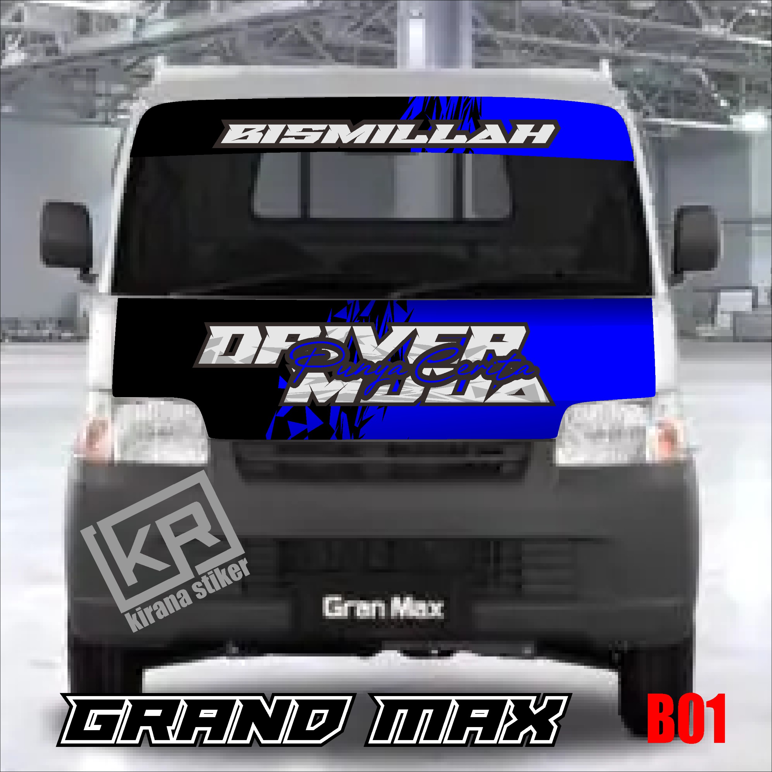 STIKER DECAL MOBIL GRANDMAX PICKUP / KAP DEPAN TWENTY TWO 01 | Lazada ...