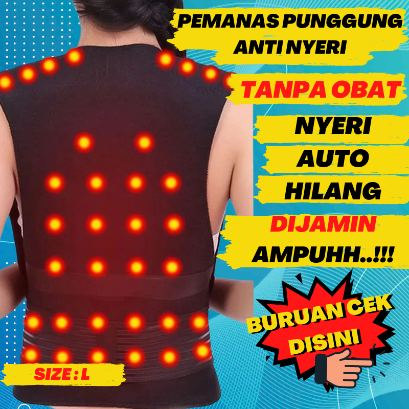 Alat Terapi Kesehatan Rompi Magnetik Punggung Tourmaline Back Waist ...