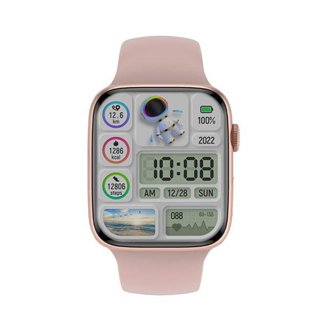 LYKRY【💓GRATIS ONGKIR】BARU DT8 Mini Smart Watch 41mm 1.8 Inch NFC Bluetooth Call Series 8 Charger ...