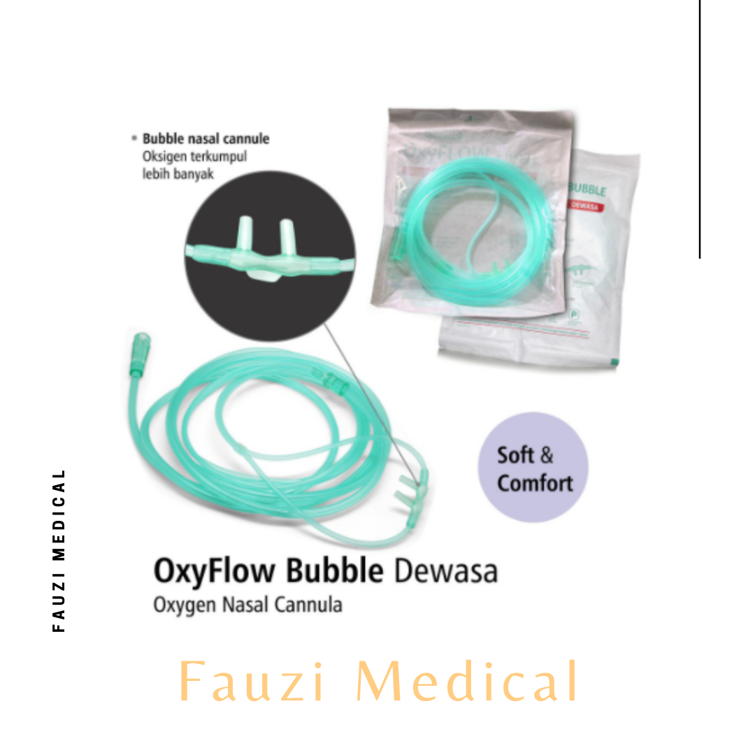 Oxyflow Bubble Nasal Canula Selang Oksigen Dewasa OneMed | Lazada Indonesia