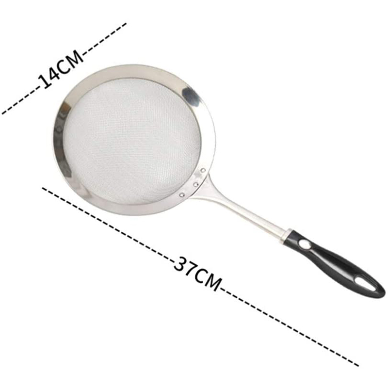 Stainless Steel Mesh Skimmer Strainer Wire Sieve Sifter Strainer Ladle ...