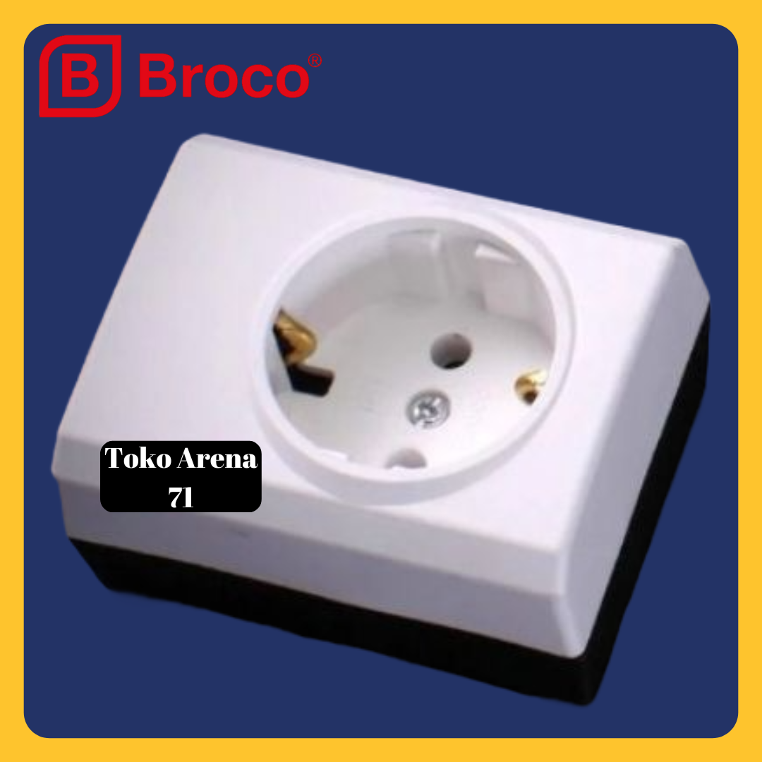 BROCO STOP KONTAK TERMINAL 1 LUBANG 1 ARDE NCP PUTIH 15310 | Lazada ...