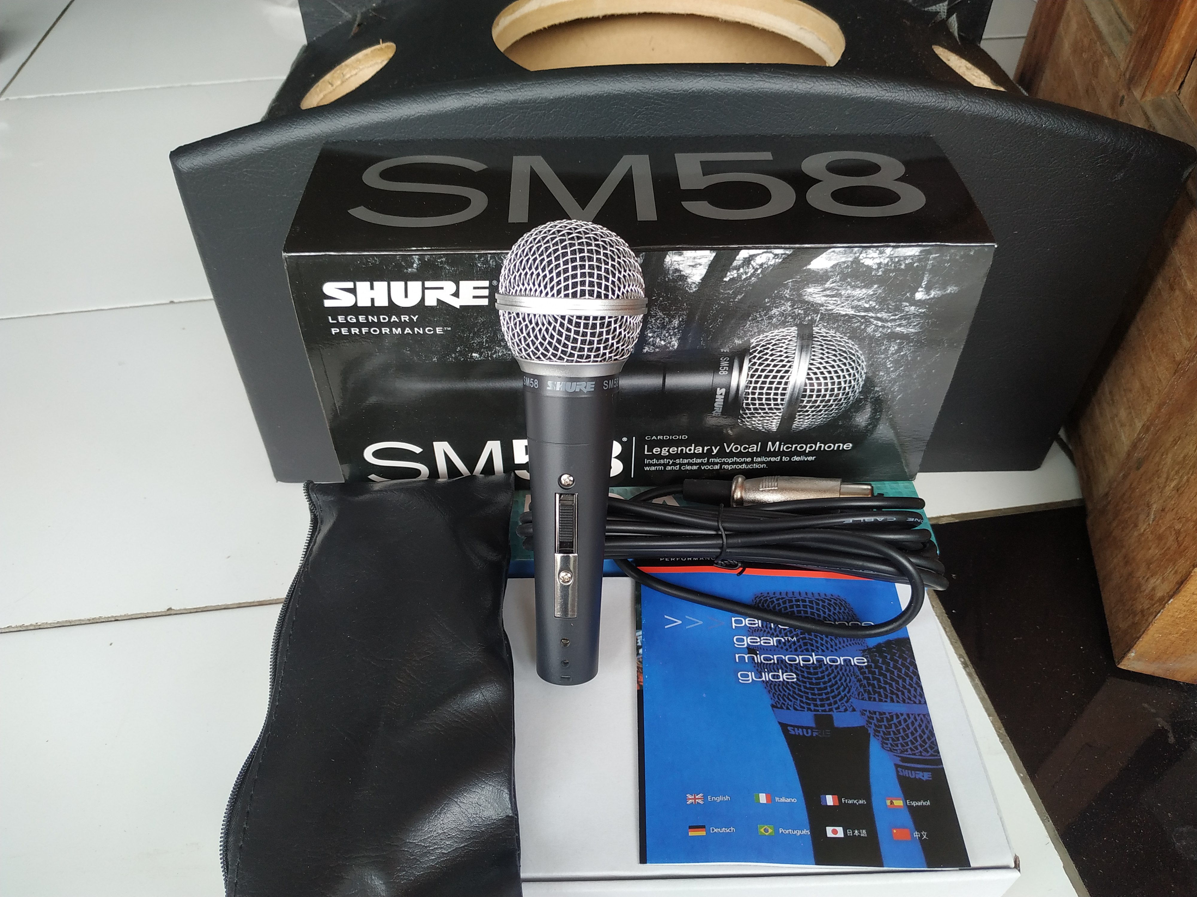 Microfone Mic Shure SM 58 mic kabel | Lazada Indonesia