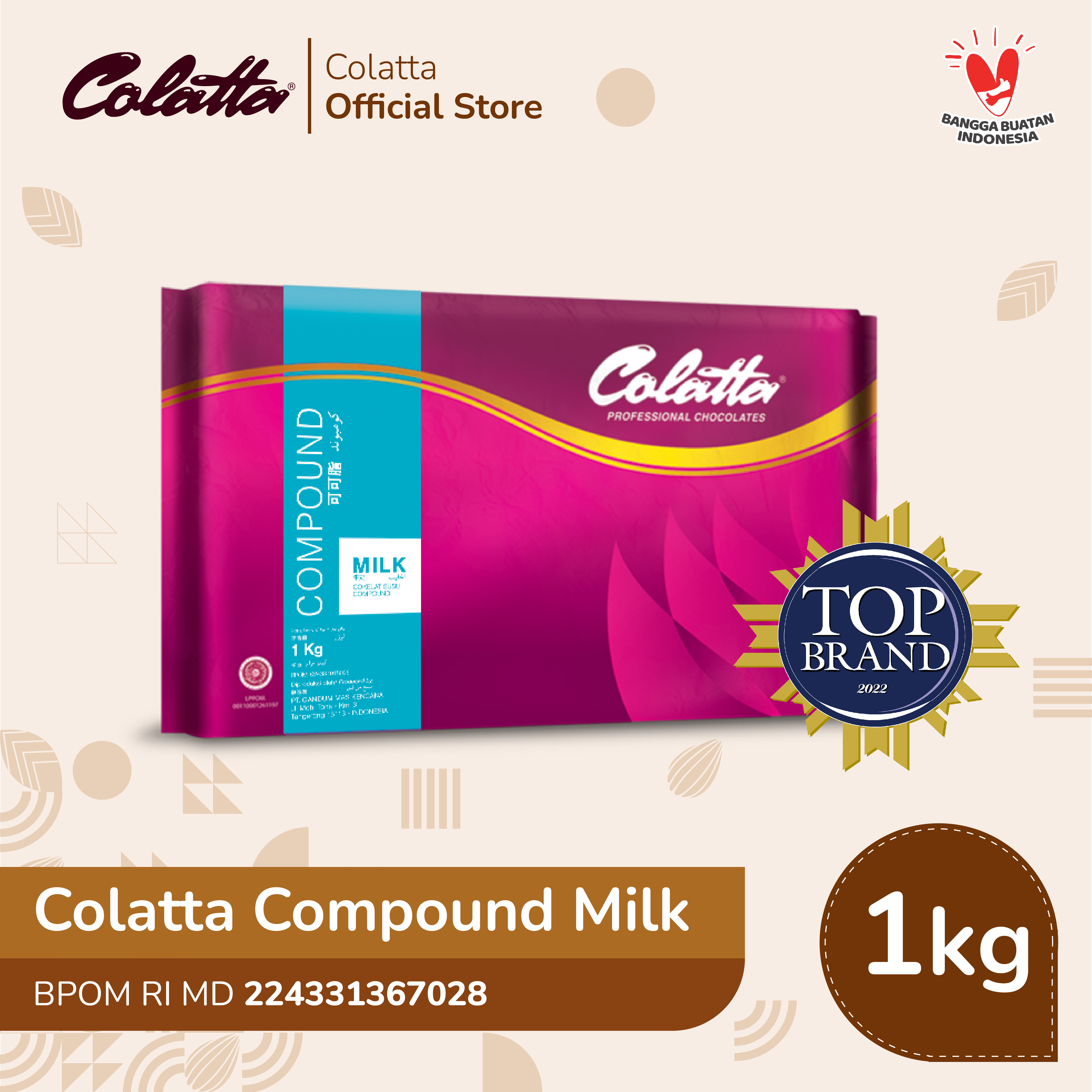 Colatta Compound Chocolate Milk - Coklat Susu Batang 1Kg | Lazada Indonesia