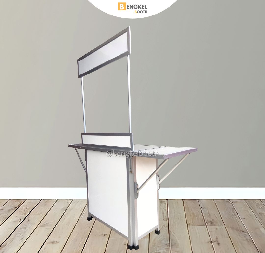 Booth Portable Bisa Di Lipat Dengan Tambahan Meja Kanan Kiri - Total ...