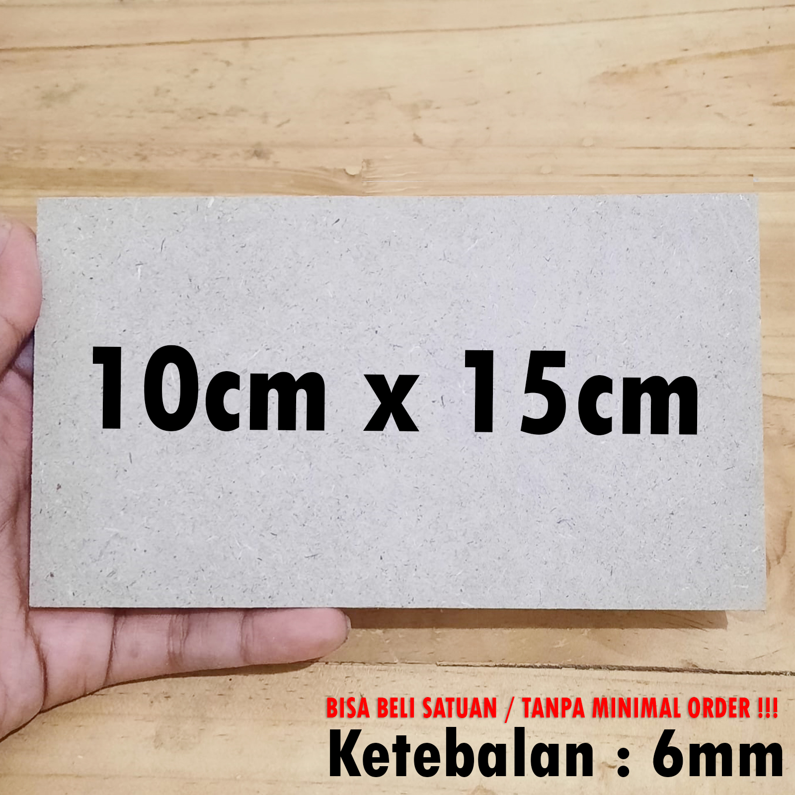 Papan Kayu MDF Polos Ukuran 10x15 Tebal 6mm Potongan Rapih dan bahan ...