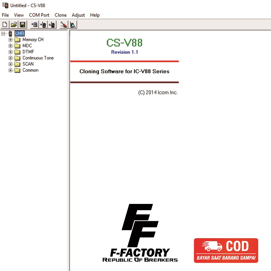 Software Program Handy Talkie ICOM IC-V88 | Lazada Indonesia