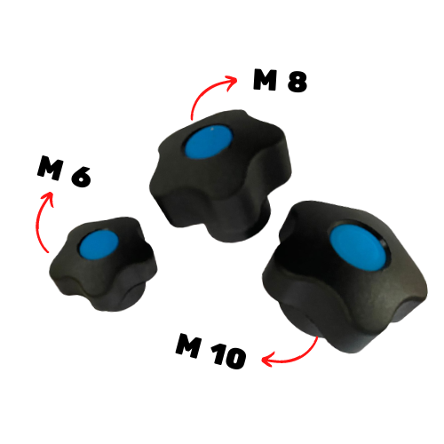 Knob Star Mur M6 M8 M10 Mur Bintang / Knob bintang Female Thread Screw ...