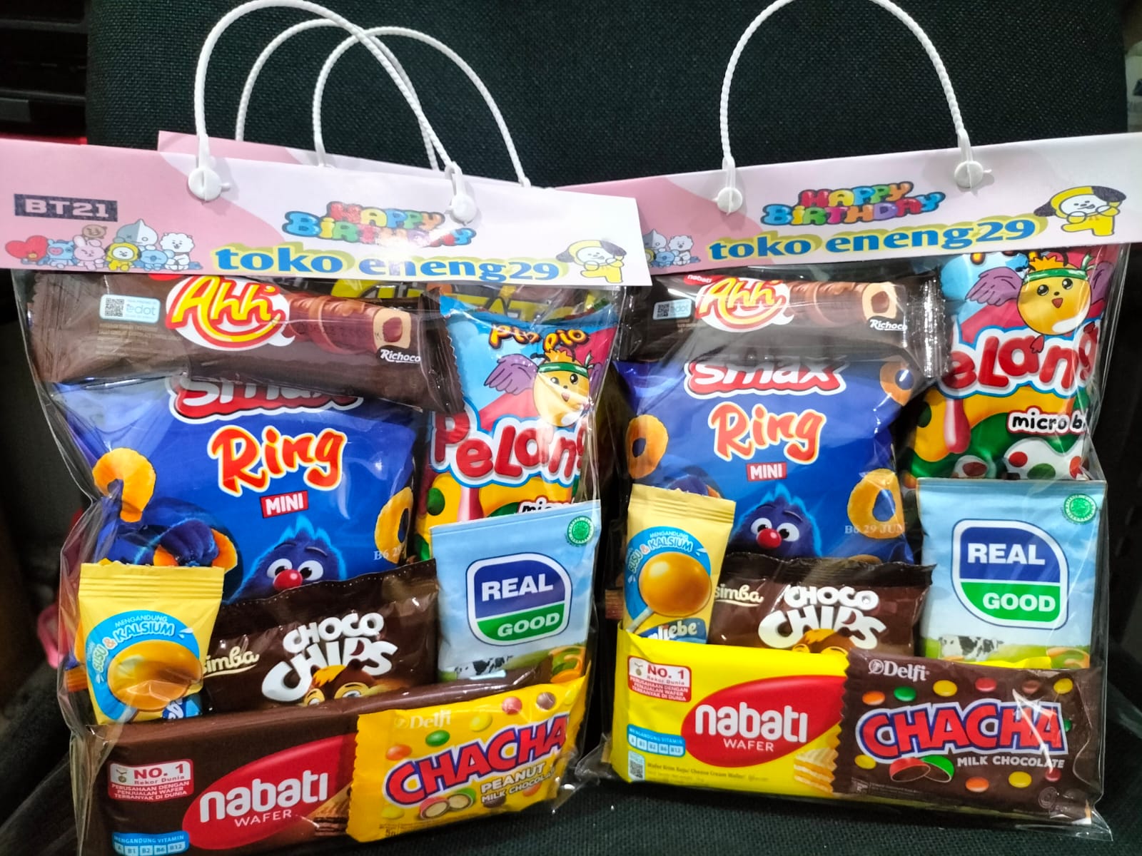 5 paket snack ulang tahun anak / snack ulang tahun anak / bingkisan ...
