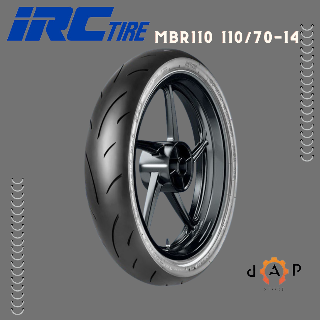 BAN MOTOR MATIC RING 14 IRC MBR-110 110/80-14 (RACE COMPOUND) TUBELESS ...