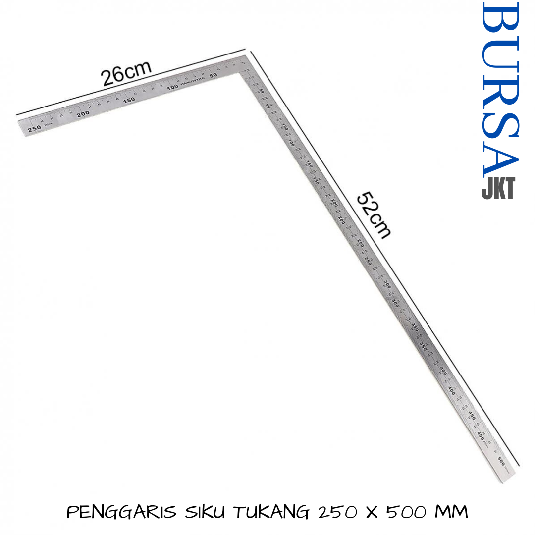 PENGGARIS SIKU L SEGITIGA 90 DERAJAT MULTIFUNGSI ALAT UKUR SUDUT ...