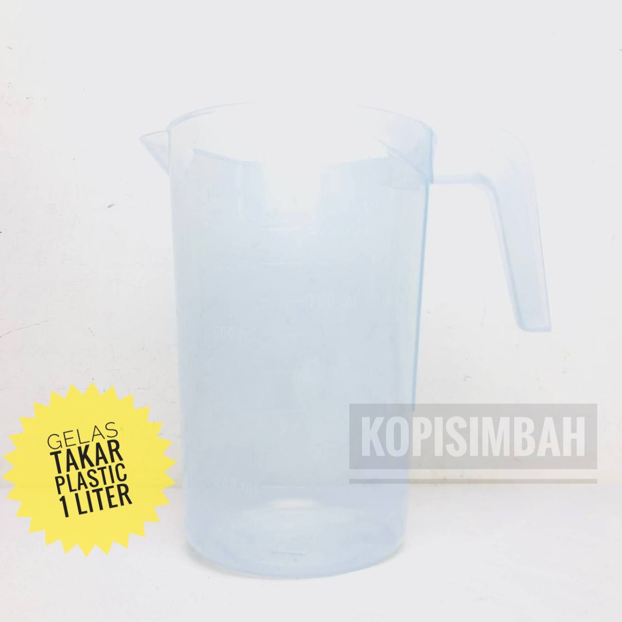 Gelas Takar Plastik 1 Liter Measuring Plastic Glass Ukur Takaran Air ...