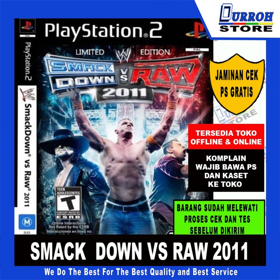 KASET DVD GAME PS2 SMACKDOWN VS RAW 2011 | Lazada Indonesia