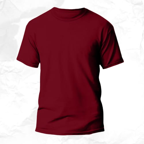 Kaos Polos Lengan Pendek Warna Merah Maroon | Lazada Indonesia