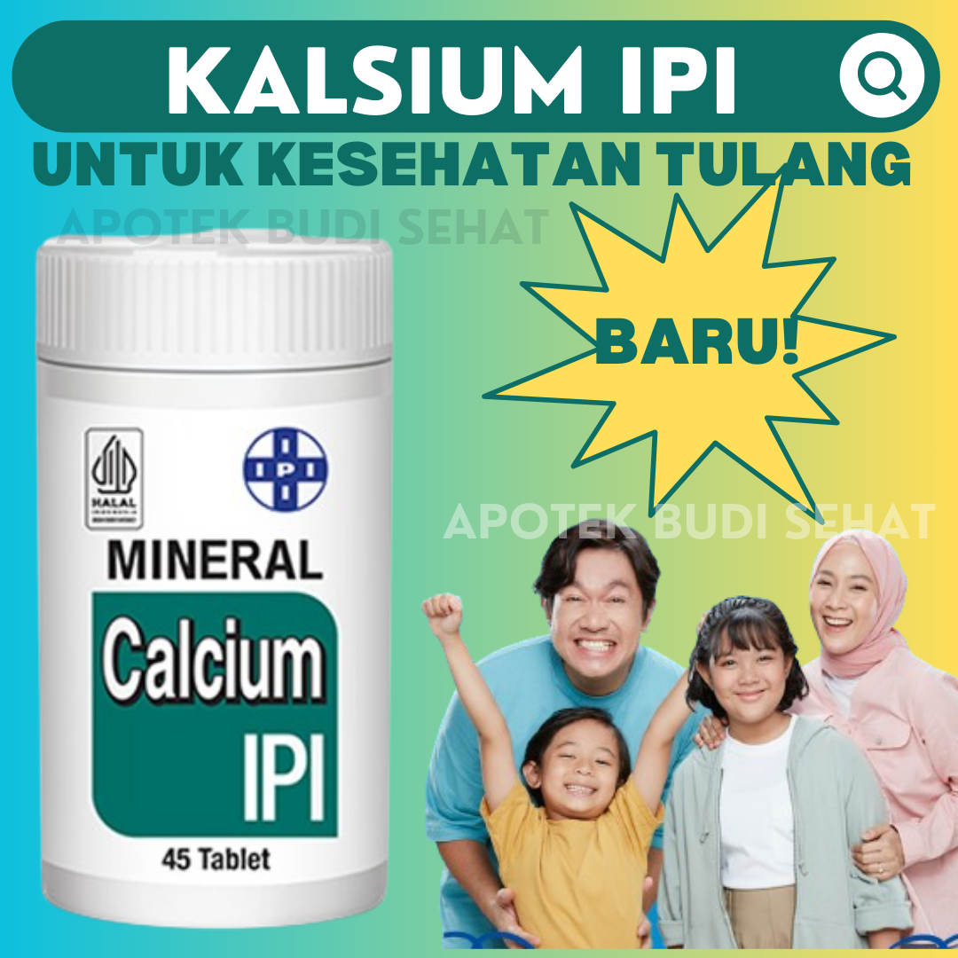 Kalsium IPI isi 45 tablet Calcium Vitamin Tulang Cegah Kerontokan Ibu ...