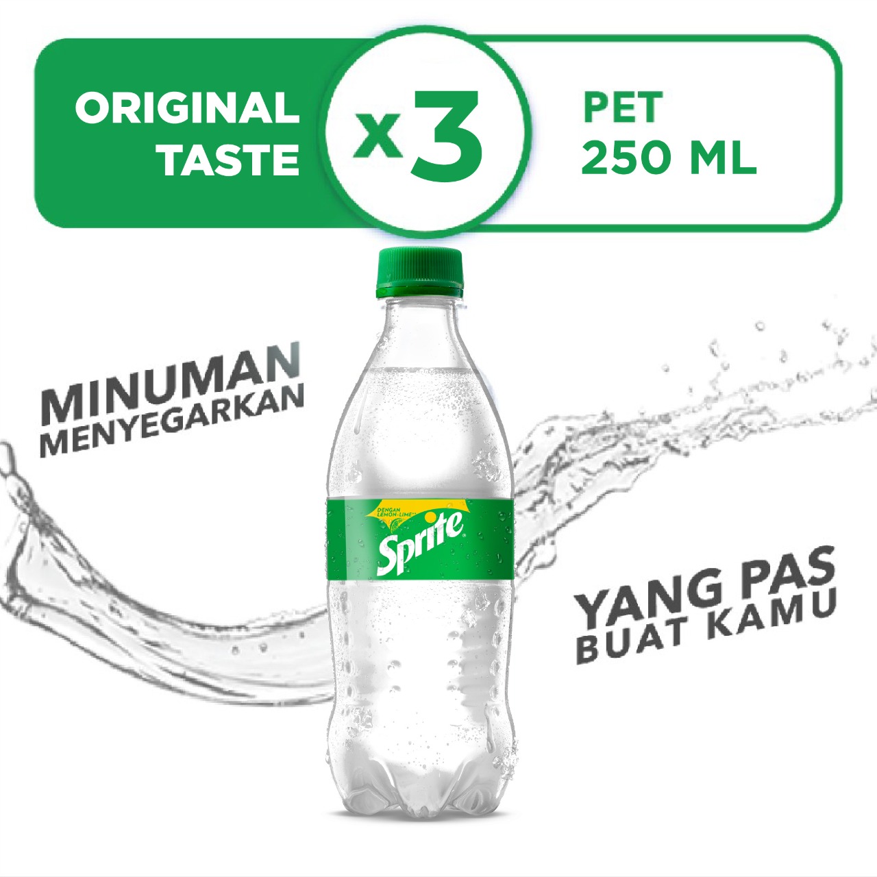 Sprite - Botol 250mL x 3pcs | Lazada Indonesia