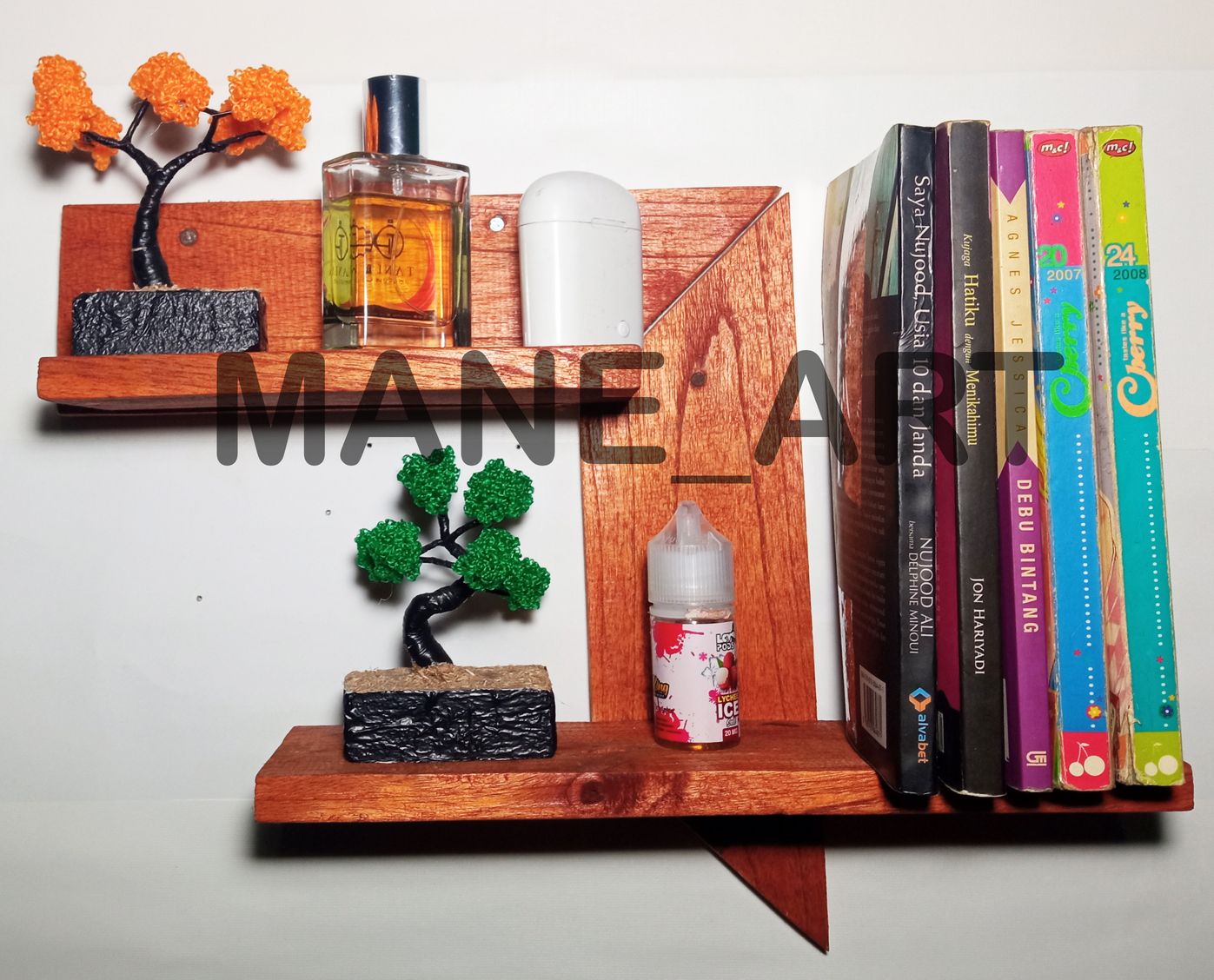 RAK DINDING LILY MINIMALIS | HIASAN DINDING KAYU SIMPLE KEREN MODERN ...