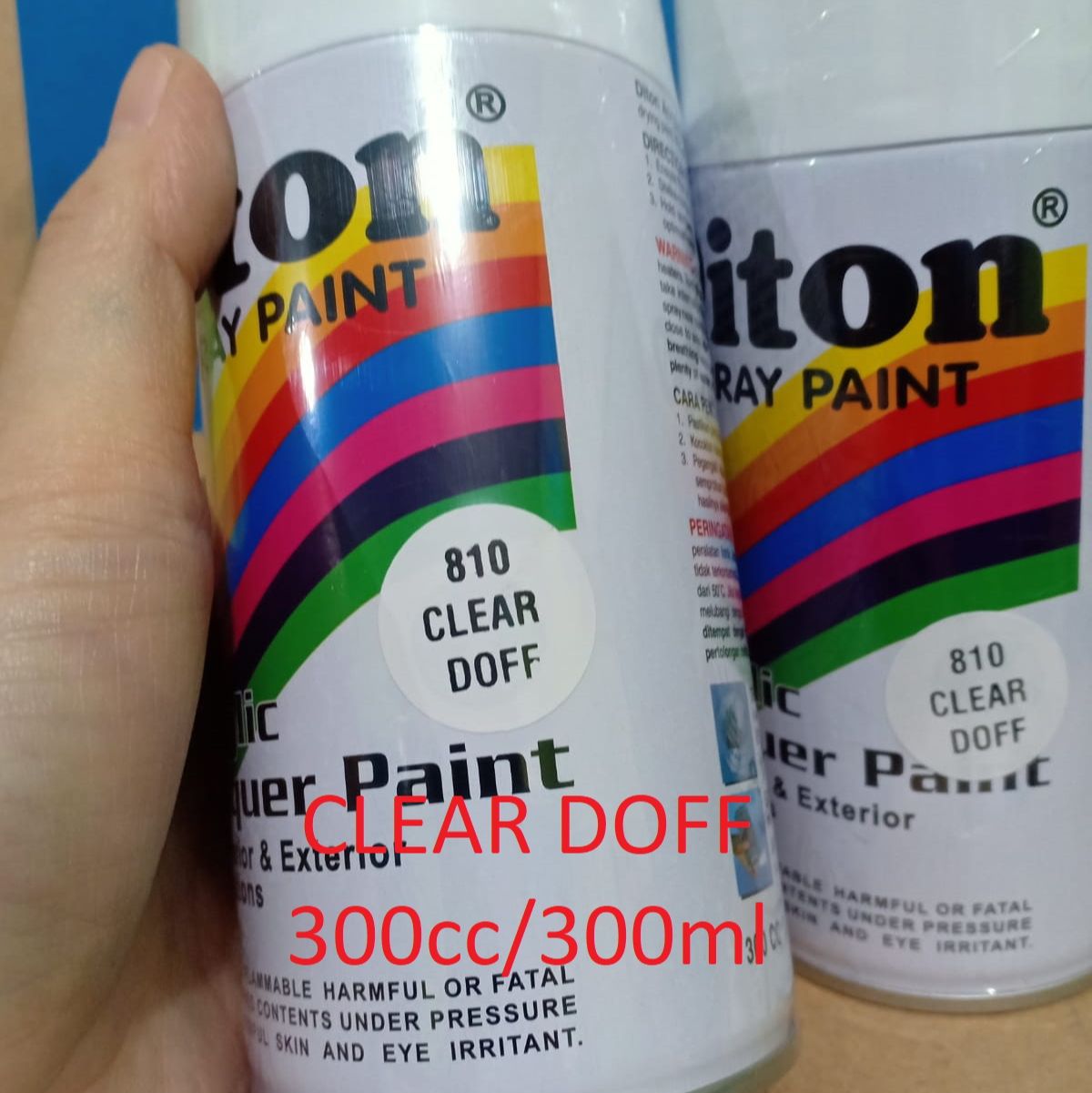 Pilok Pilox DITON Spray Paint Acrylic Lacquer Paint - Clear / Pernis ...