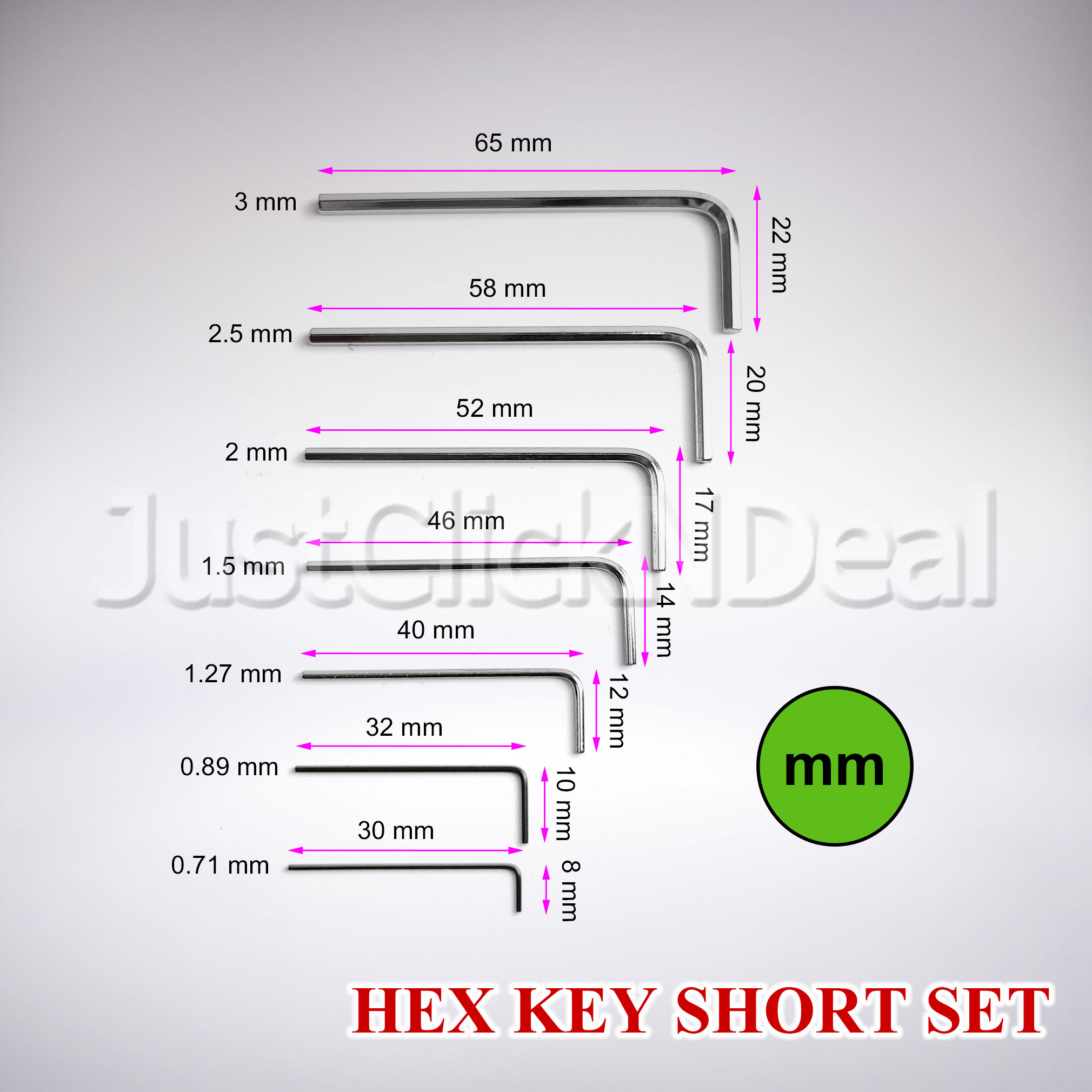 Tekiro Kunci L Hex Key Set 7 Buah Original | Lazada Indonesia