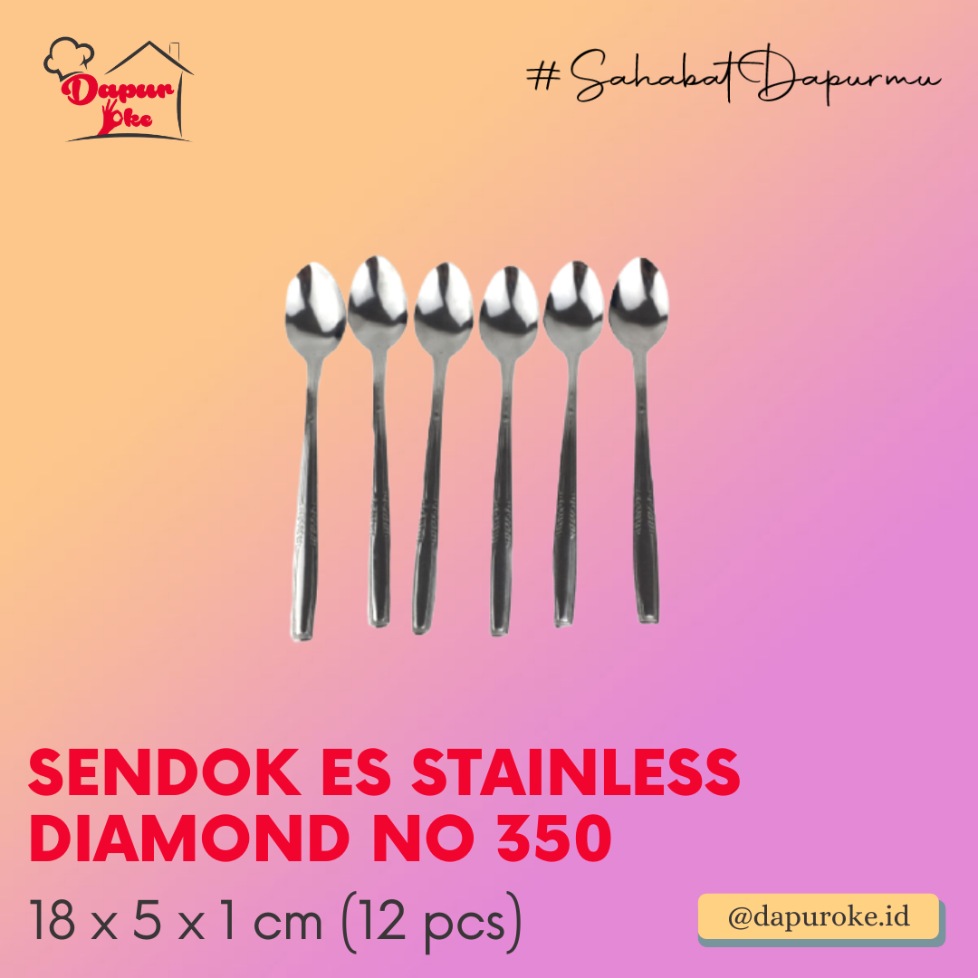 Sendok Es Stainless Diamond No 350 (12 pcs) | Lazada Indonesia