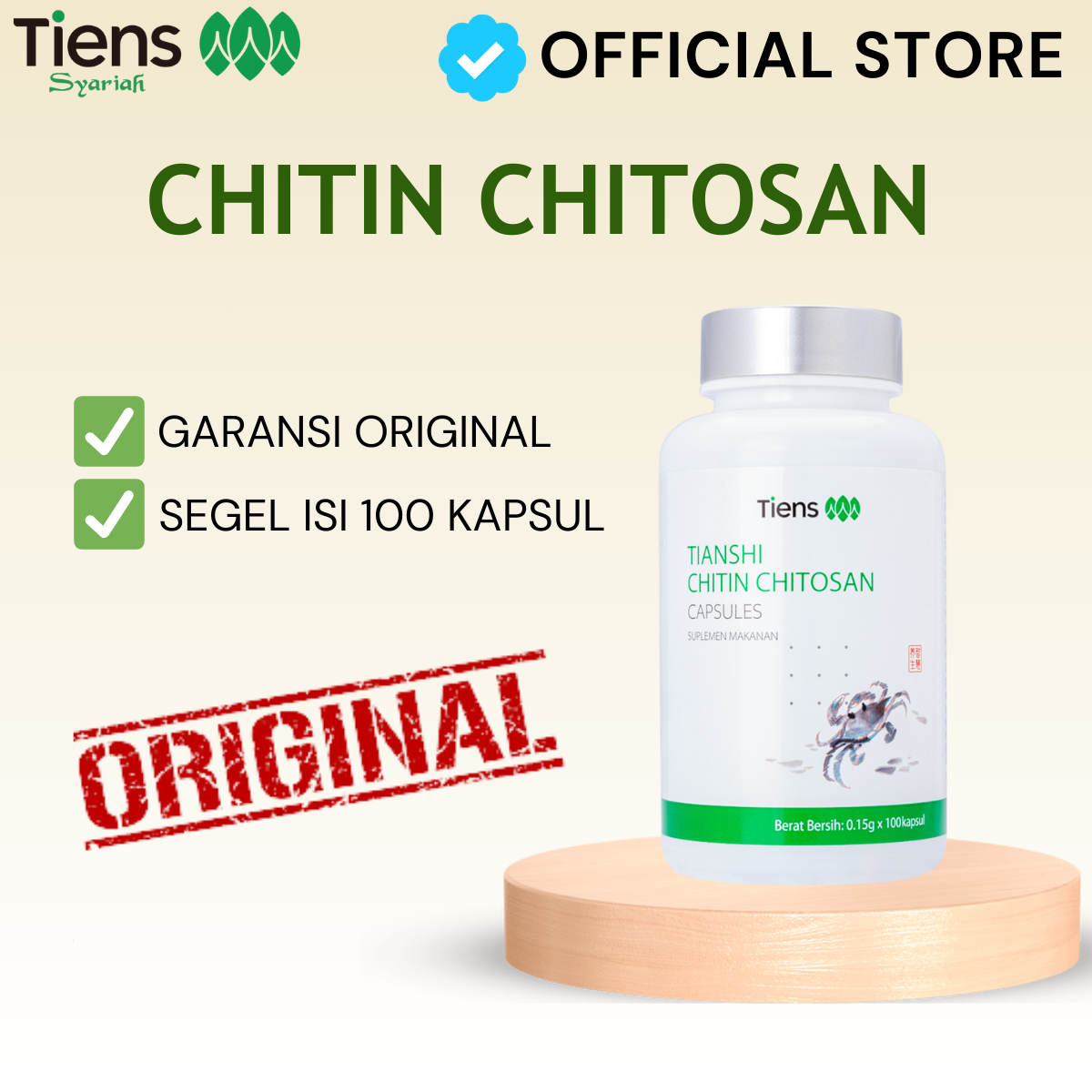Tianshi Chitin Chitosan Original isi 100 Kapsul | Lazada Indonesia