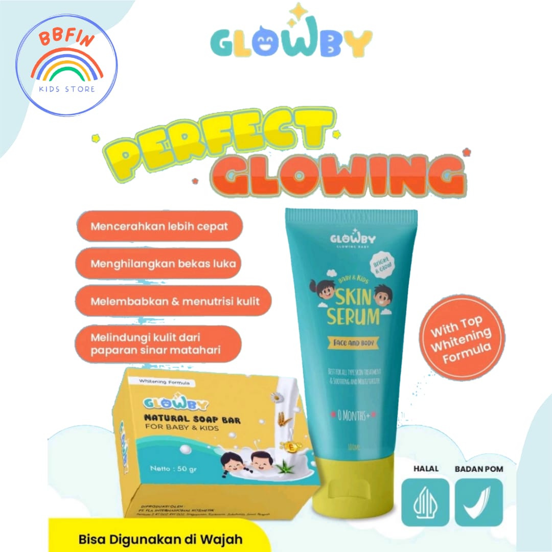 Glowby Perfect Glowing Soap Bar & Skin Serum/Sabun Pencerah Kulit Bayi ...