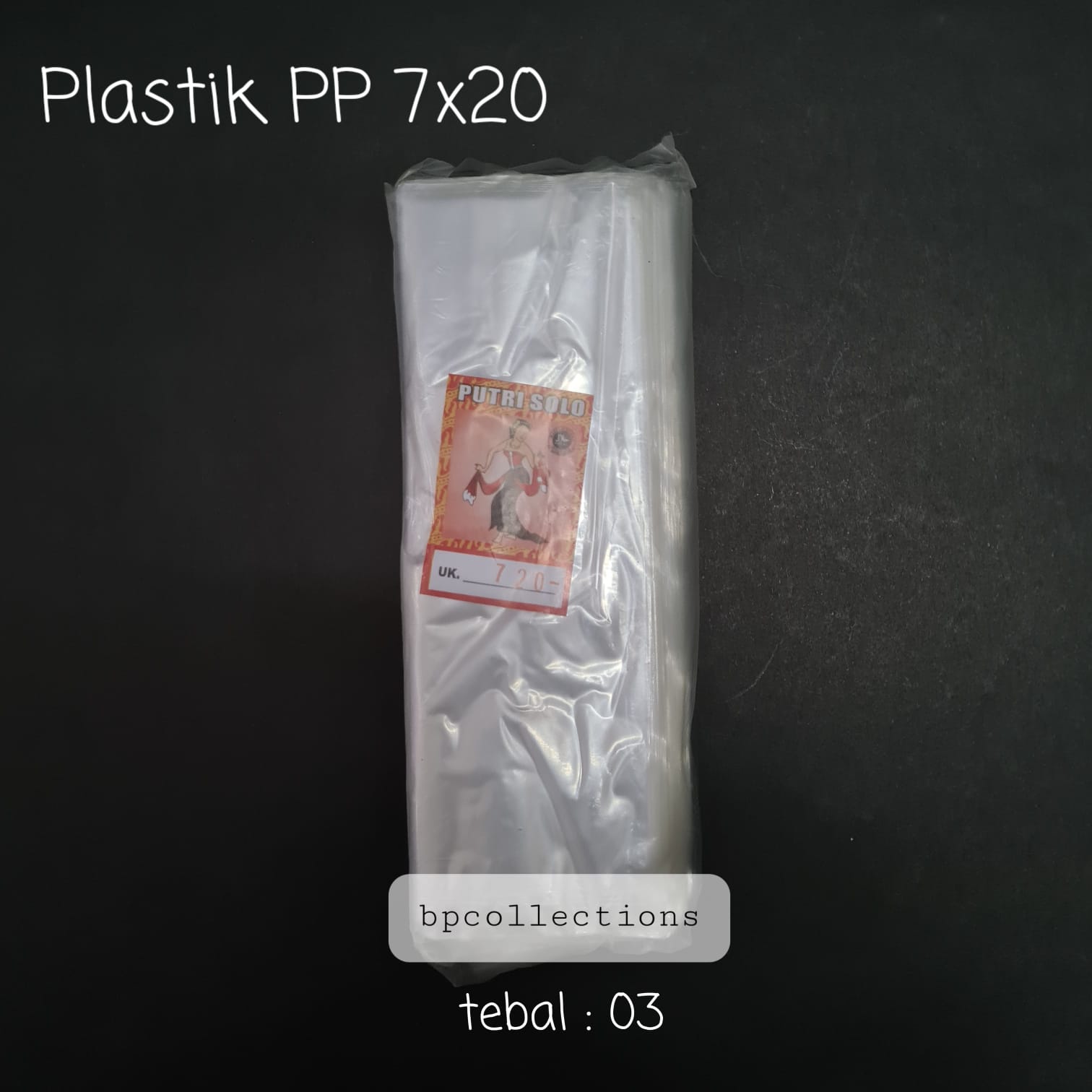 1 PAK 240 gram PLASTIK PP BENING 7x20 BENING KERUPUK SNACK LAUNDRY ...