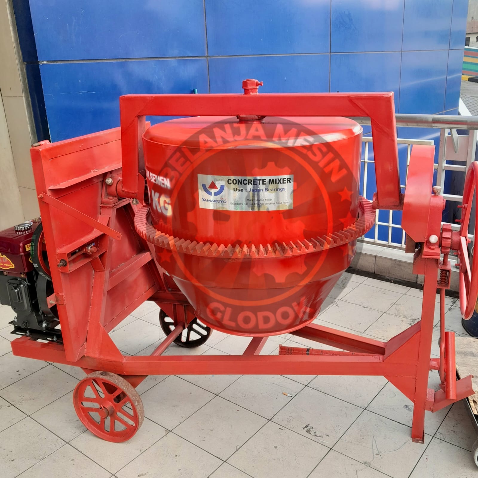 Mesin Molen Pengaduk Semen 50 kg + Diesel 8 HP | Lazada Indonesia