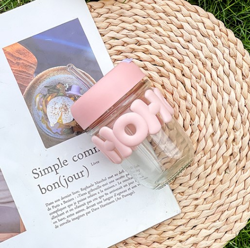 Gelas Kaca Tumbler HOHO Aesthetic FREE BOX | Gelas Minum Ho Ho Ho ...