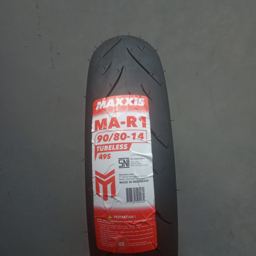 BAN LUAR MOTOR MAXXIS UKURAN 90/80-14 MA-R1 TUBELESS | Lazada Indonesia