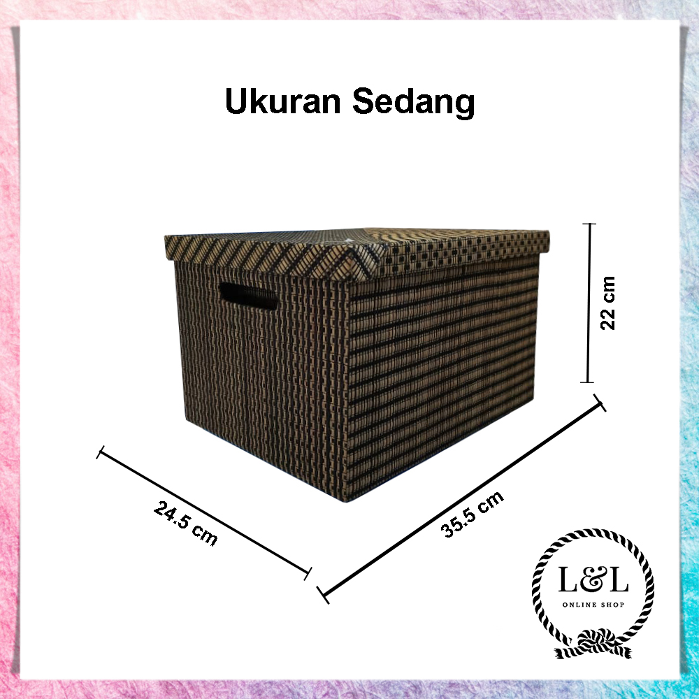 Kotak Penyimpanan Keranjang Serbaguna Storage Box Aesthetic Dengan ...