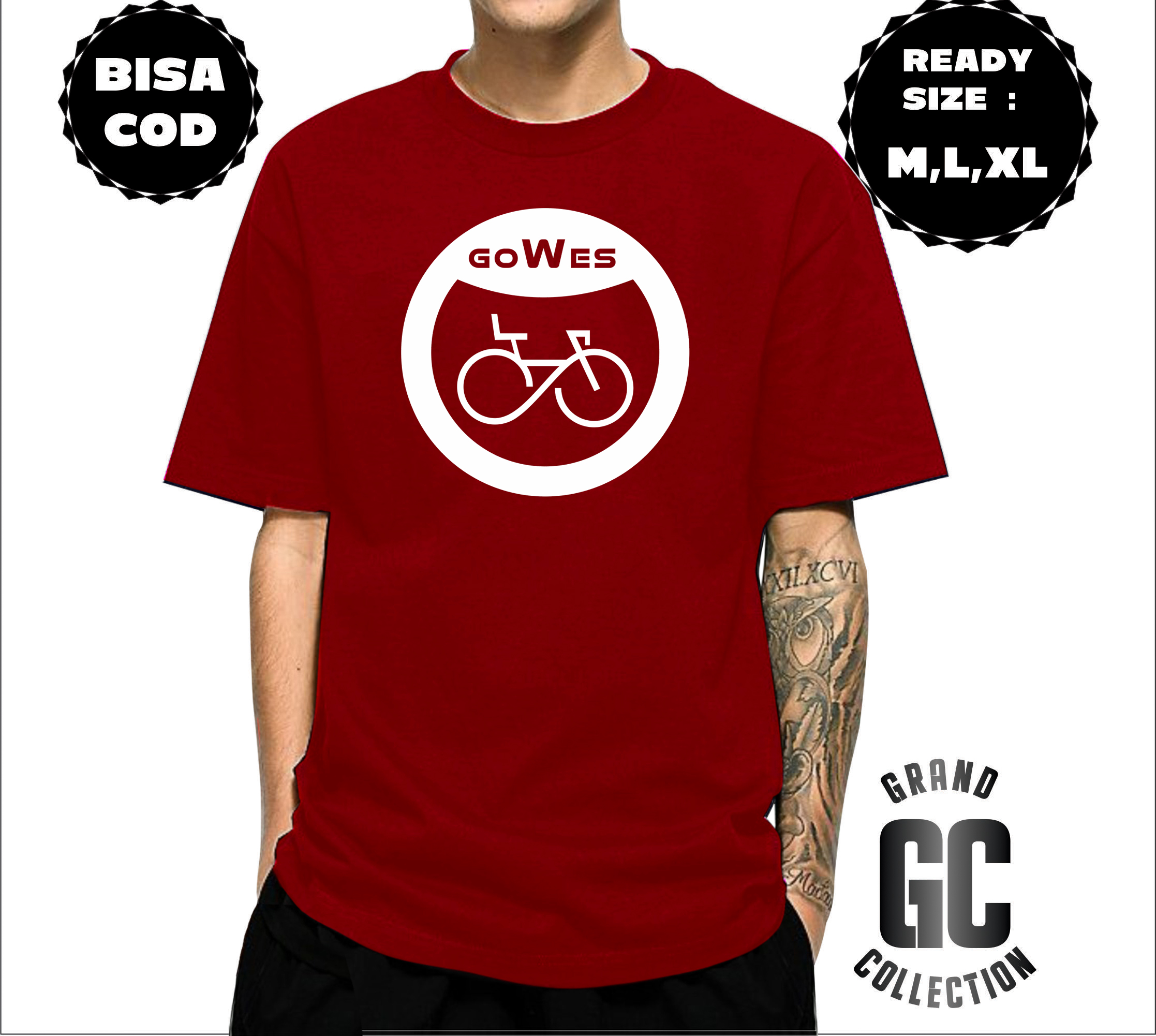 Grand Collection - Kaos Gowes Logo | Lazada Indonesia