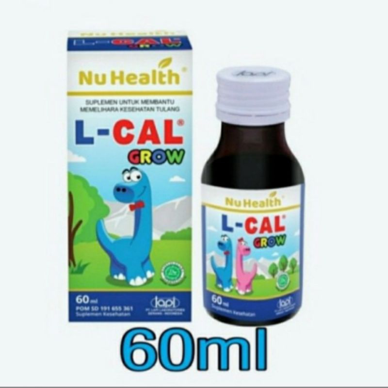 Nu Health L-Cal Grow Vitamin Peninggi - L Cal Grow Syrup Calsium ...