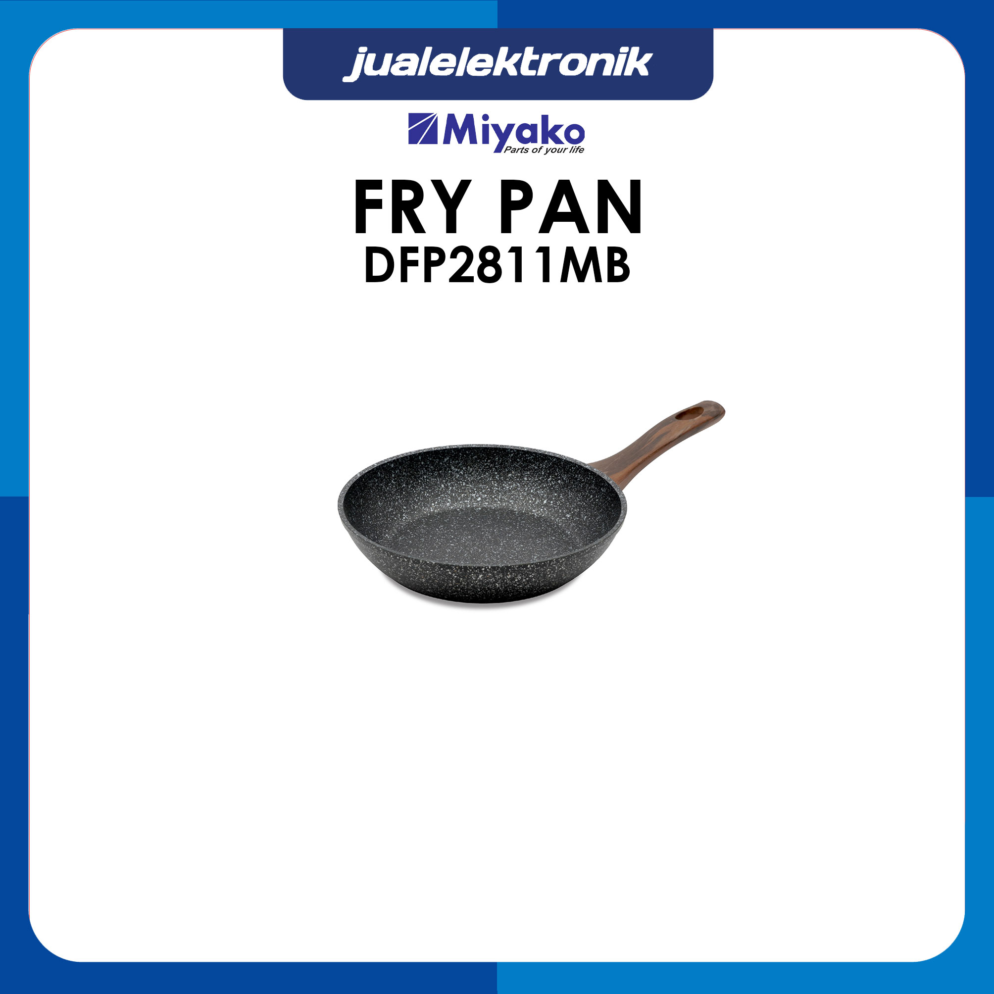 MIYAKO COOKWARE Marble DFP2811MB - deep fry pan ukuran 28cm DFP 2811 MB ...