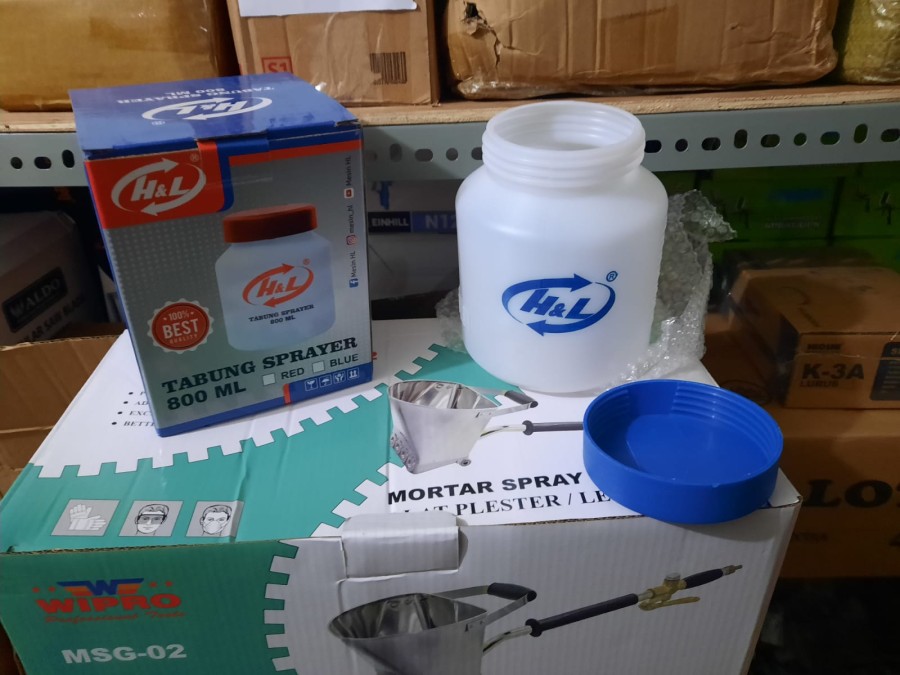 tabung botol paint cup Spray Gun Elektrik Mollar esg 350 paint zoom ...