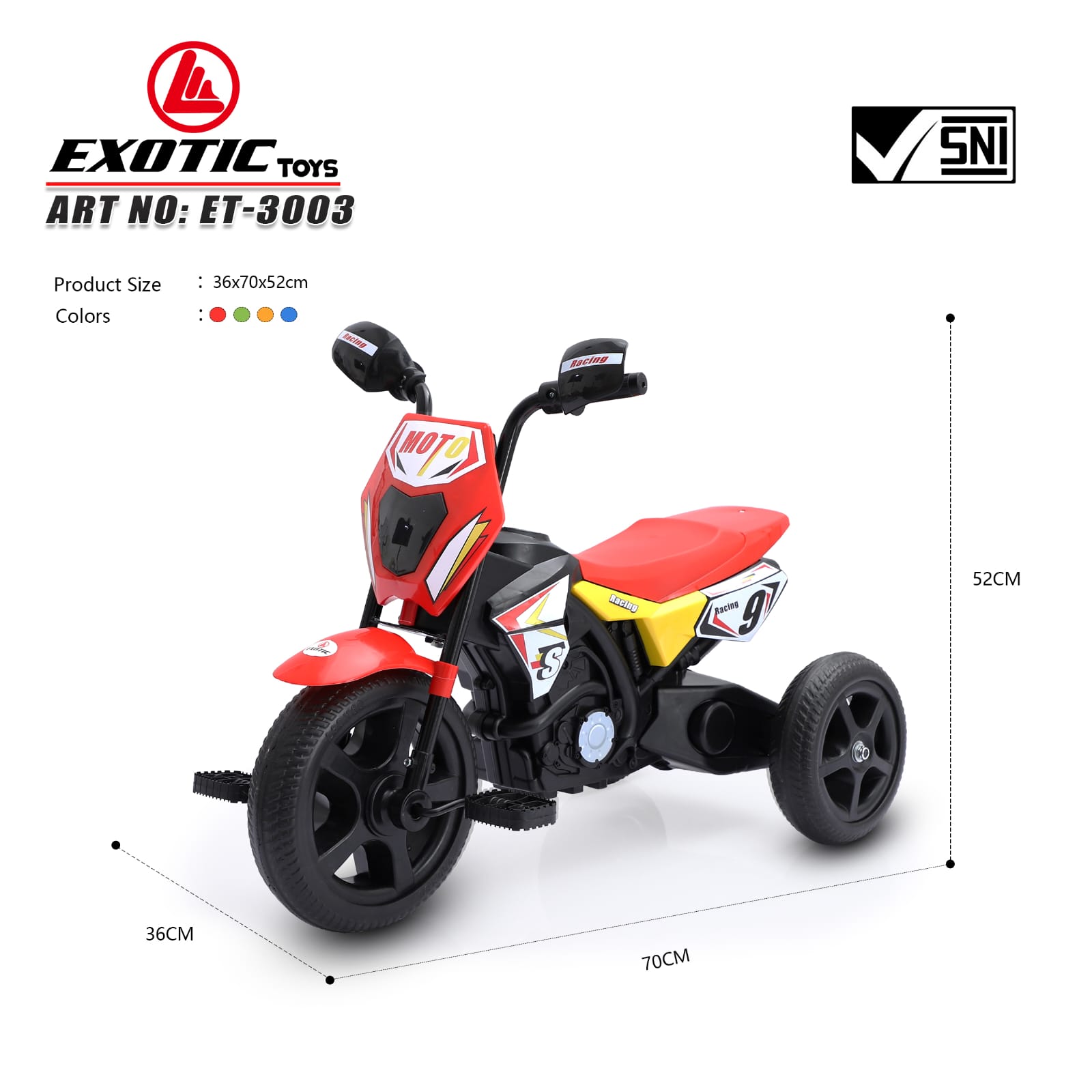 SEPEDA RODA TIGA MODEL MOTOR GOWES ET 2102 / k613 // ET 3003 | Lazada ...