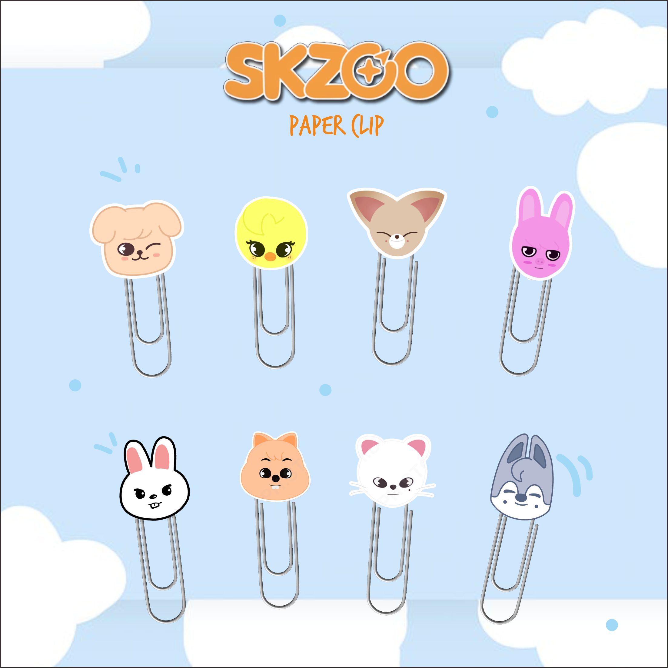 Paper Clip Kpop Stray Kids SKZOO (Isi 8) | Lazada Indonesia