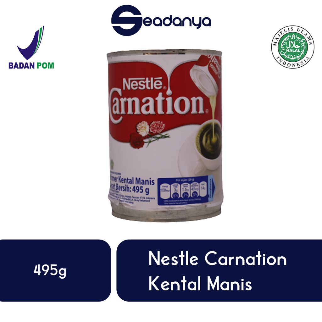 Susu Carnation - Krimer Kental Manis - Susu Kental Manis 495g - Halal ...