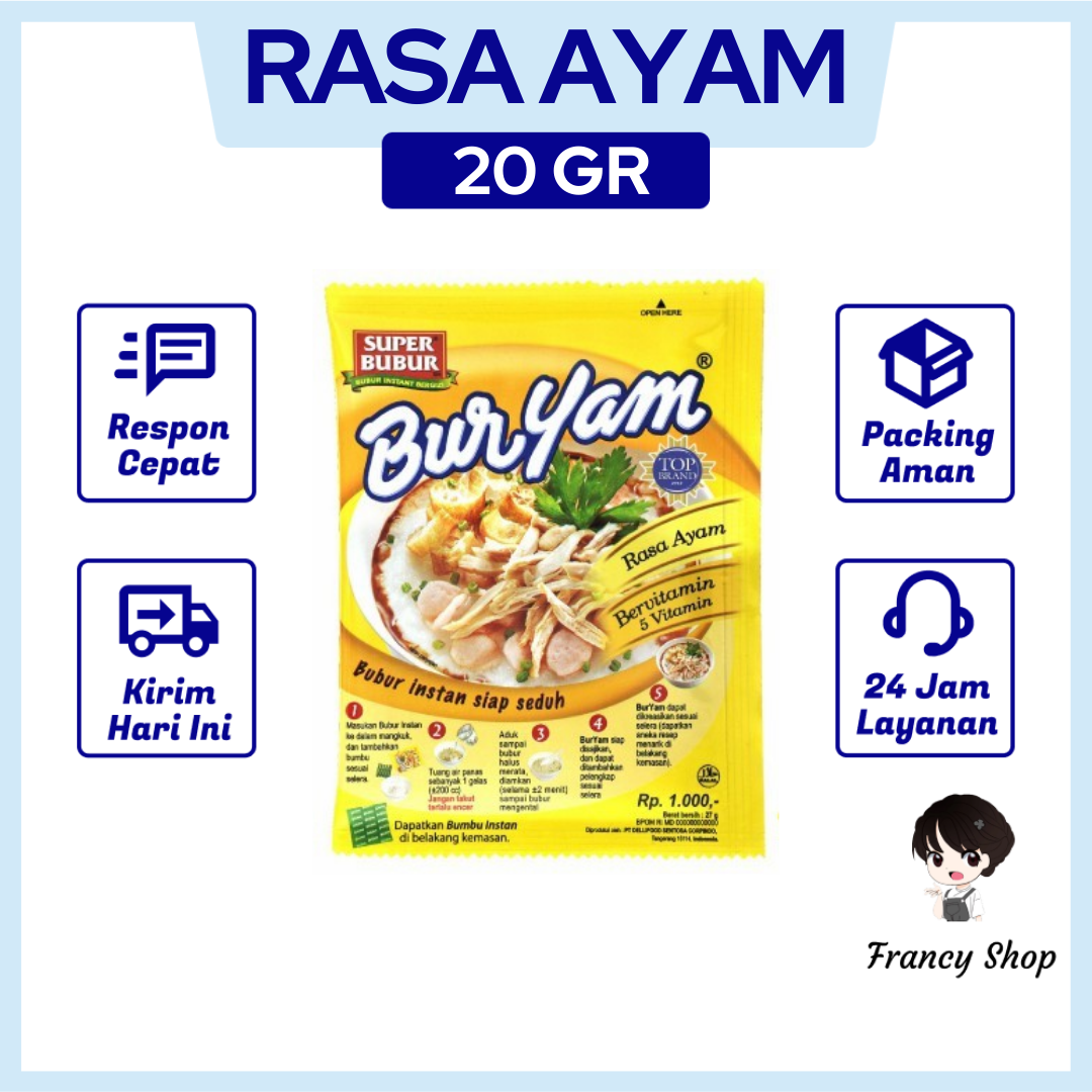 Super Bubur Buryam Bubur Ayam Instant 20 gr | Lazada Indonesia