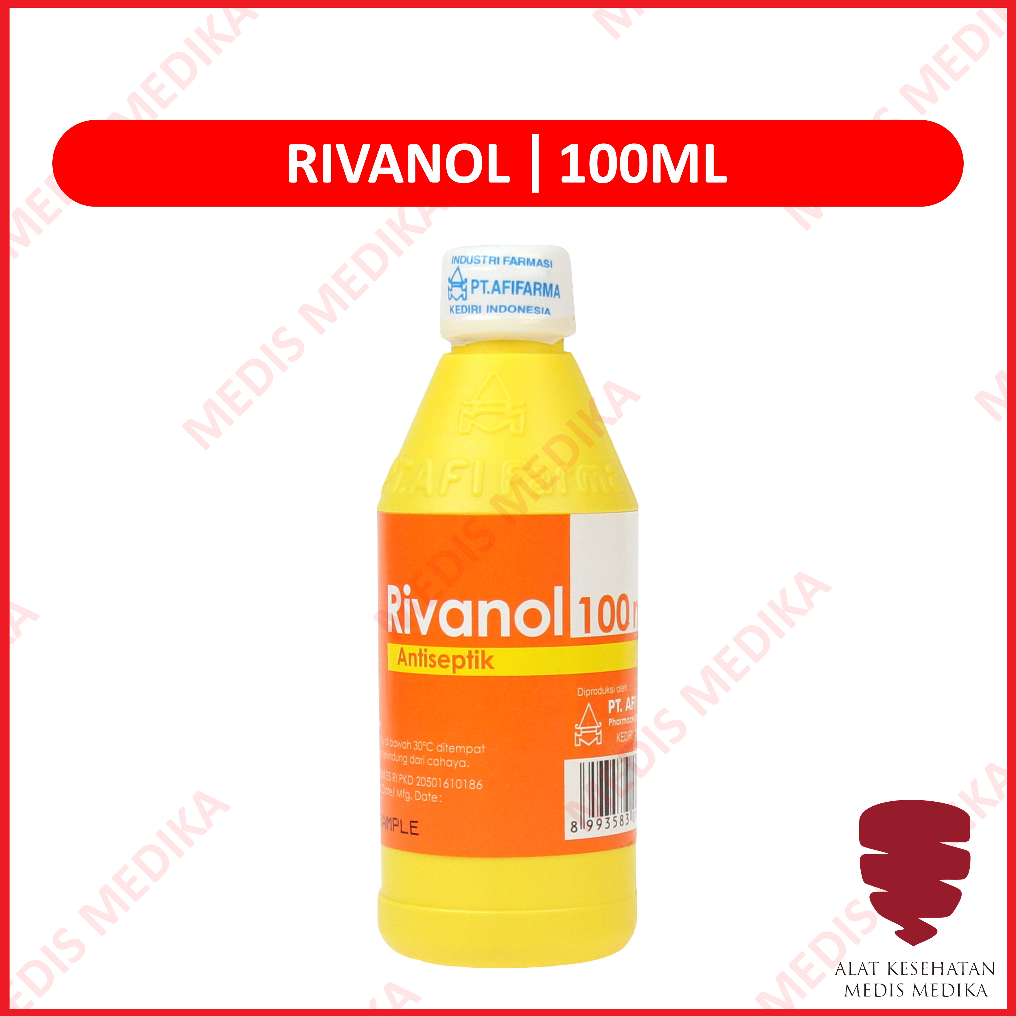 Rivanol 100 ml Antiseptik Cair Perlengkapan P3K Kesehatan Anti Kuman ...