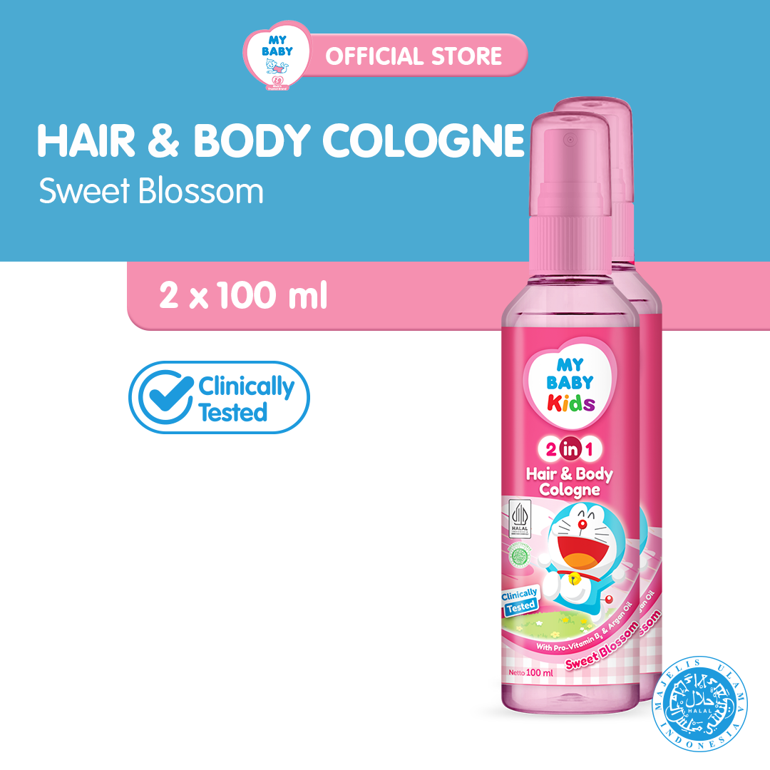MY BABY Kids 2 in 1 Hair & Body Cologne Doraemon 100mL (2 pcs) - Parfum ...
