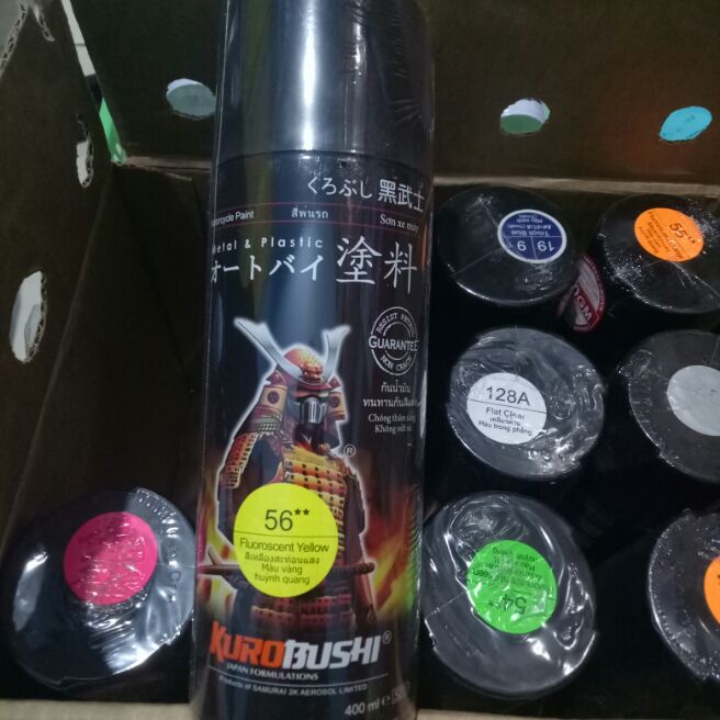 Pilok Pilox Cat Semprot Samurai Kurobushi Fluorescent Yellow / Kuning Stabilo (56**) 400ml ...