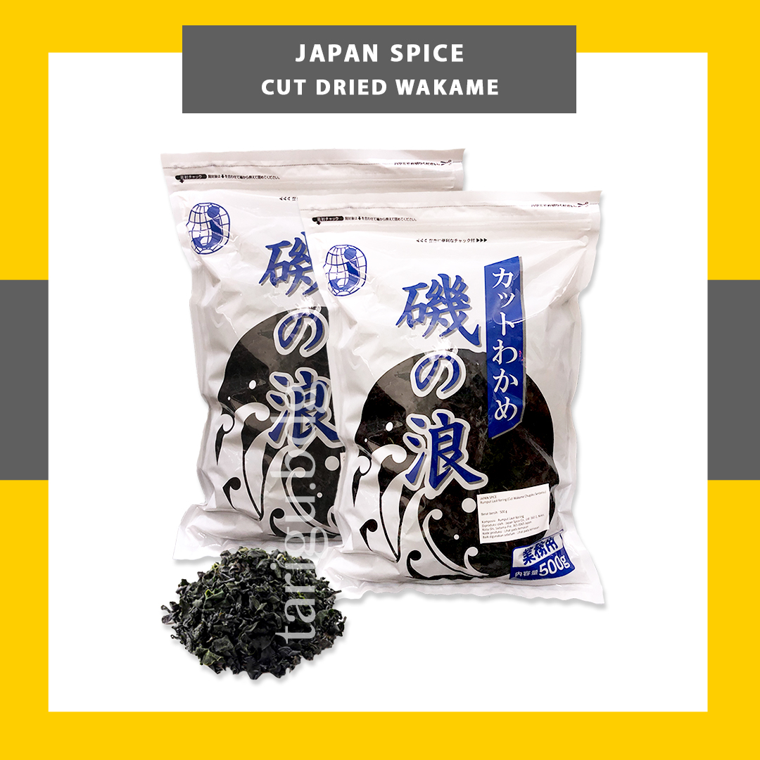 DRY CUT WAKAME 25GR JAPAN SPICE - RUMPUT LAUT KERING - MIYEOK DRIED ...