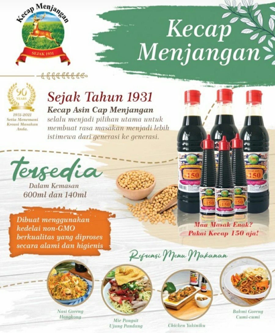 KECAP ASIN MENJANGAN NO. 150 CHINESE SALTY SOY SAUCE 600ML | Lazada ...