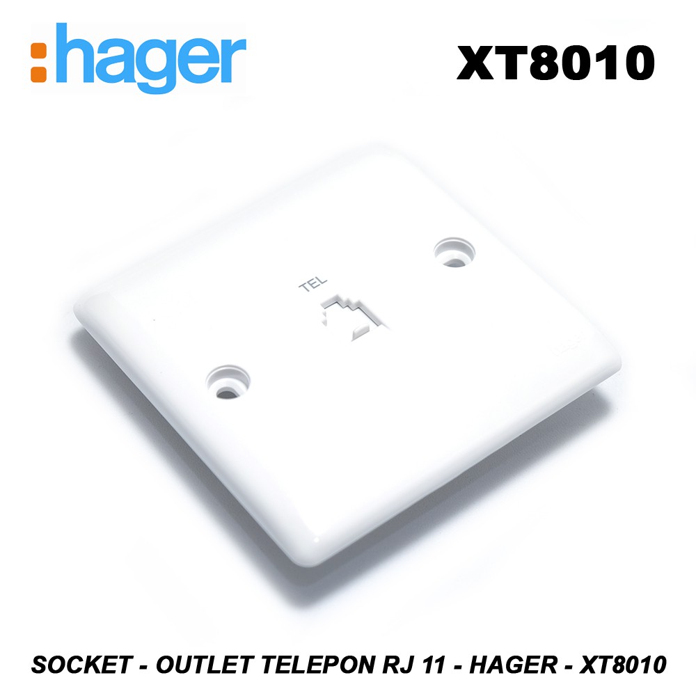 Socket - Outlet Telepon RJ 11 - Hager - XT8010 | Lazada Indonesia