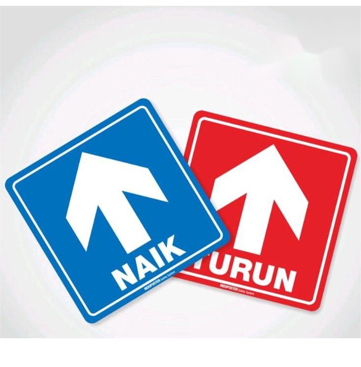 Isi 50/1 Paket Sticker Tangga Rumah Sticker Tanggal Stiker Naik Turun ...